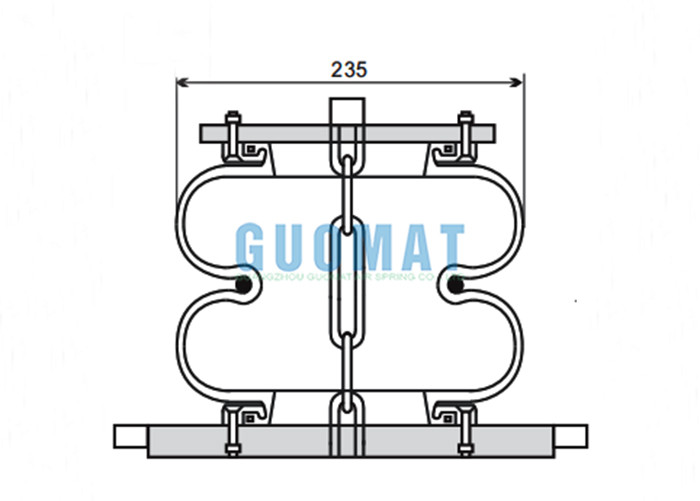556238325 Goodyear Air Spring For Trailer Double Convoluted Suspension ...