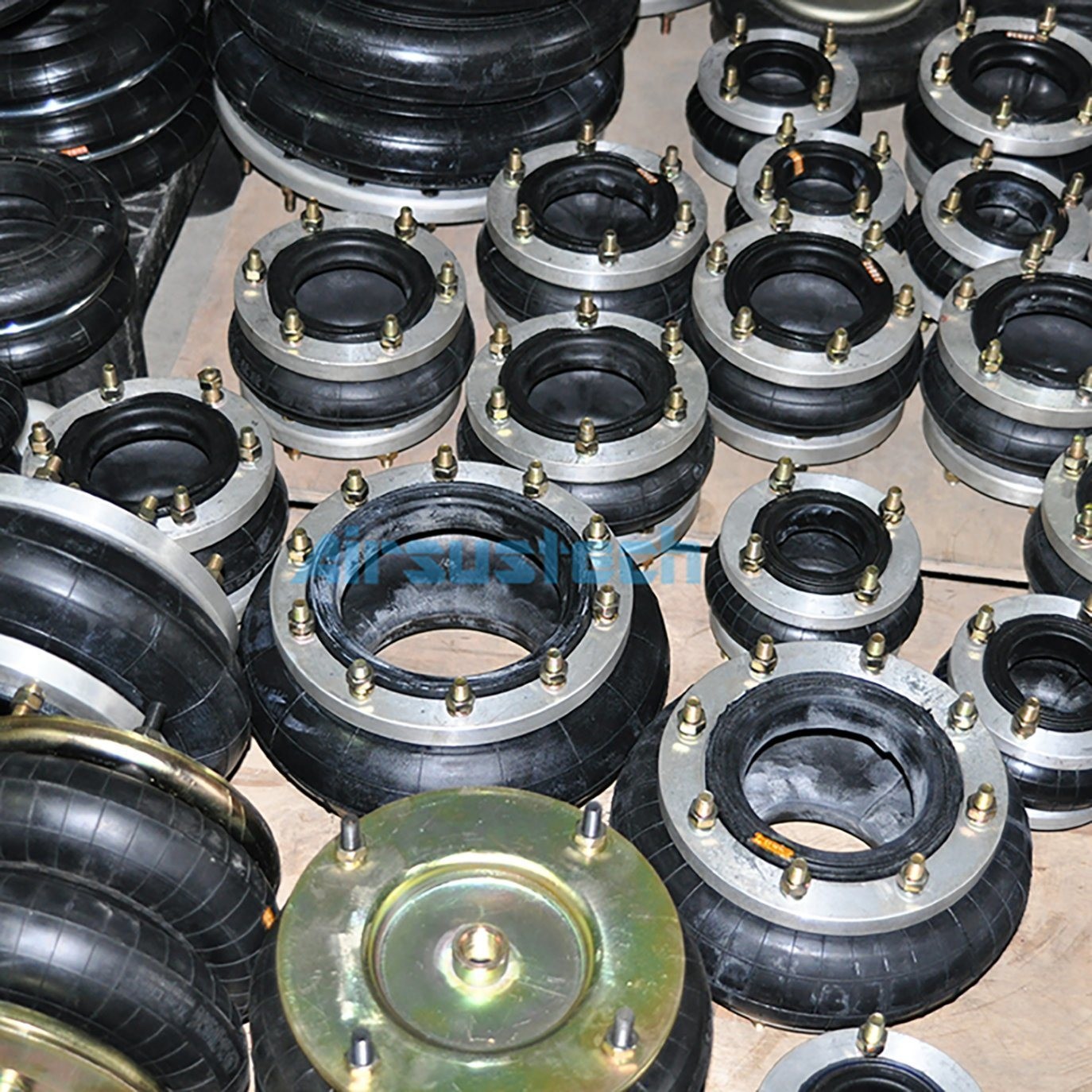 260130H-1 Industrial Air Spring With Flange Ring For Construction Vehicles