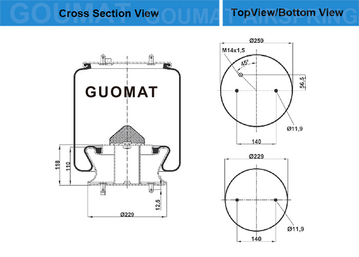 470921 Scania Truck Suspension Firestone Air Bags W01-M58-8193 For ...