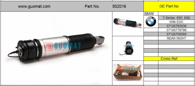 Air Suspension BMW 7 Series E65 / E66 With EDC Air Spring Strut Rear ...