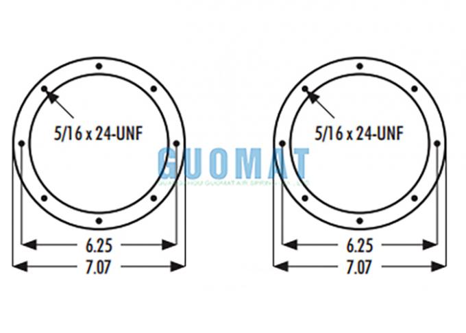 Goodyear 2B9-240 Air Spring for Car Suspension - Double Convoluted