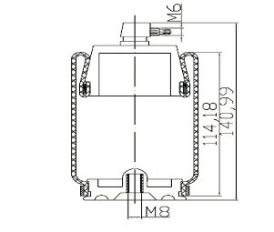 Contitech 867Z Sleeve Air Shock Absorber 867Z Cabin Seat Air Spring For ...
