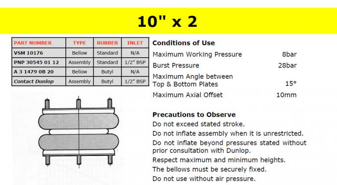 ContiTech FD 210-22 PNP305450112 Industrial Air Spring 10x2 Steel ...